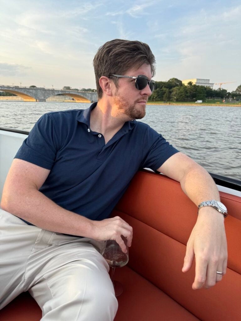 Clay, Buck and Producer Ali Cruise the Potomac